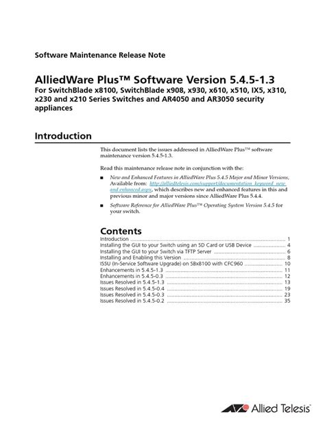 relnote awp545 1 3 pdf i pv6 gateway telecommunications