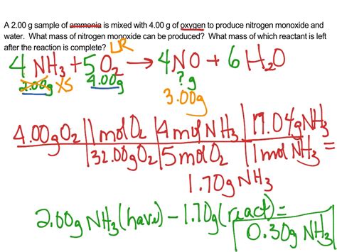 Stoichiometry Limiting Reactant Science Chemistry Stoichiometry