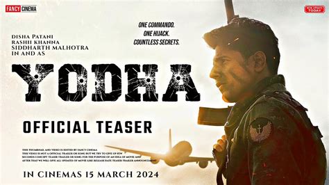 YODHA Official Teaser Announcement Siddharth Malhotra Raashi Disha