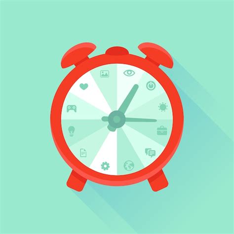 Vector concepto plano gestión del tiempo Vector Premium