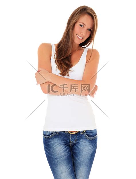 害羞的女人高清摄影大图 千库网