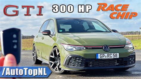 300HP VW Golf GTI MK8 RaceChip REVIEW On AUTOBAHN NO SPEED LIMIT By