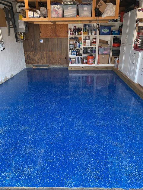 Blue Epoxy Garage Floor Flooring Guide By Cinvex