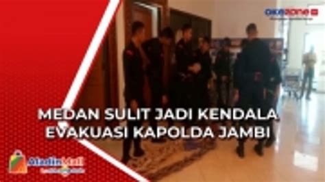 Tim Rappelling Diterjunkan Untuk Evakuasi Kapolda Jambi Dan Rombongan