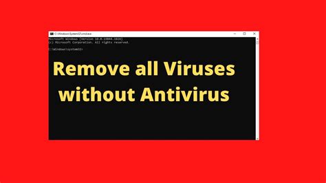 how to remove viruses using cmd remove all virus from your pc without antivirus short method