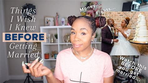 Things I Wish I Knew Before Getting Married Youtube