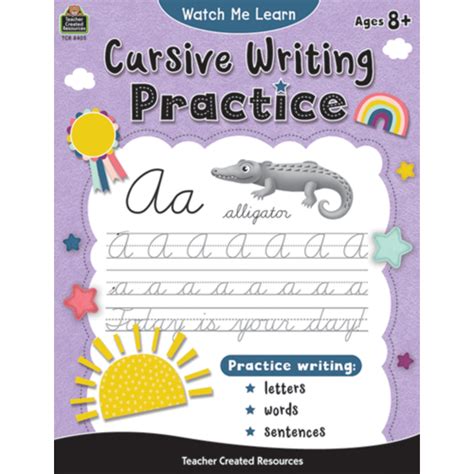 Watch Me Learn Cursive Writing Practice TCR8405 Teacher Created