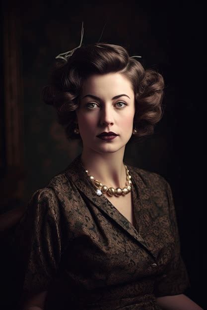 Premium AI Image Shot Of An Elegant And Beautiful Vintage Woman