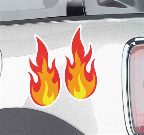Naklejka na samochód Podwójny ogień TenStickers