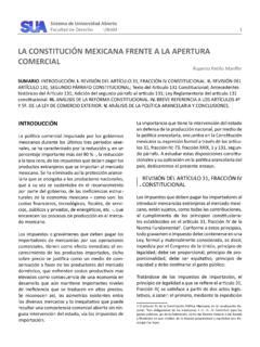 LA CONSTITUCIÓN MEXICANA FRENTE A LA la constituci 211 n mexicana