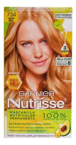 2 Pzs Garnier Tinte Permanente Dama Nutrisse 734 Rubio Jalea Tono Sin