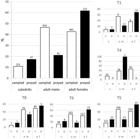 comparison of the stage and sex structure of the tortoises sampled and download scientific