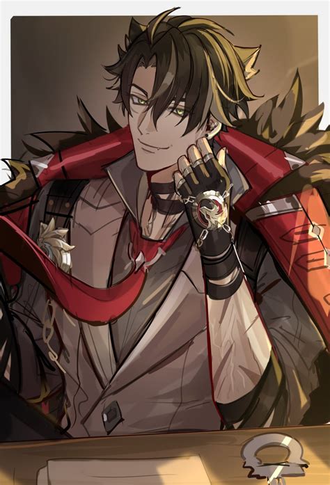 Wriothesley Genshin Impact Drawn By Ha Ze Danbooru