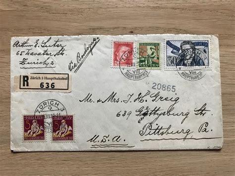 Pro Juventute R Brief Mit Satz Von 1927 Kaufen Auf Ricardo