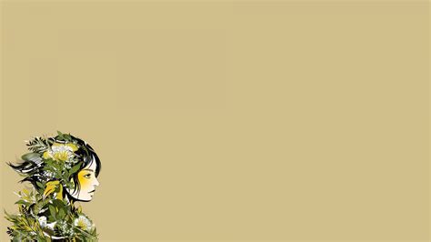 Wallpaper DJ Okawari Cover Art Wanita Alam Menghadapi Latar