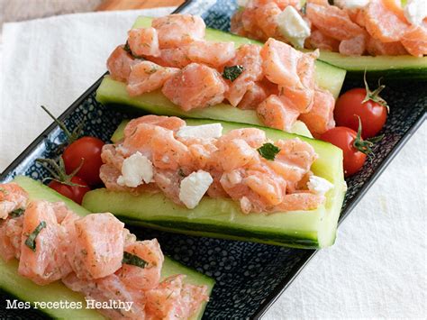 Concombre Farci Au Saumon Et Ch Vre Frais Recette Facile