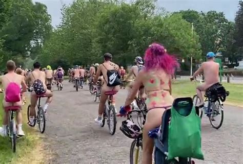 Naked Bike Ride In London Blacgoss