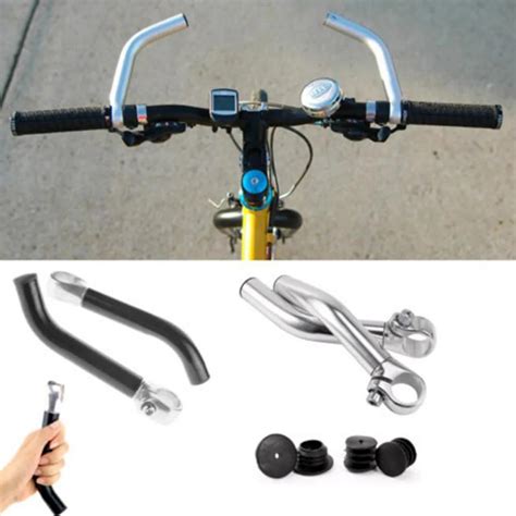 1 Par De Bicicleta Resto Shofar Guiador Clip On Aero Barra Extens O