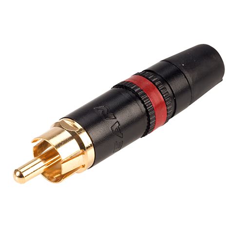 REAN NYS373 2 Gold Plated Phono Plug Red Rapid Online