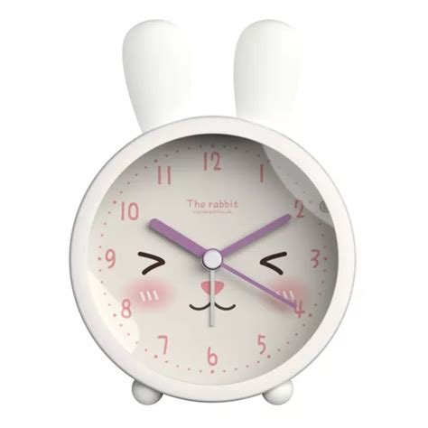 RÉVEIL DE DESSIN animé enfants grande surface d horloge facile à lire
