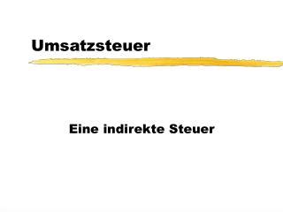 PPT Das System Der Umsatzsteuer PowerPoint Presentation Free