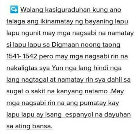 Sino Ang Pumatay Kay Lapu Lapu Brainly Ph