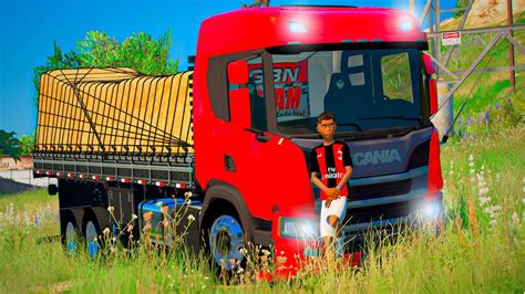 GTA 5 VIDA DE CAMIONEIRO PINTEI MEU CAMINHAO NOVO DE VERMELHO E