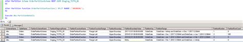 Implementation Of Sliding Window Partitioning In SQL Server To Purge Data