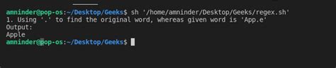How To Use Regular Expressions Regex On Linux Geeksforgeeks