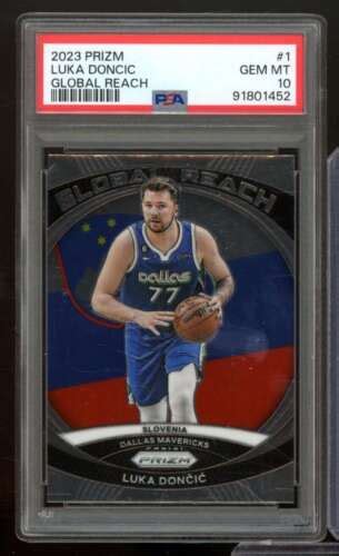 Luka Doncic Card 2023 24 Prizm Global Reach 1 PSA 10 EBay