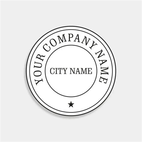 Round Stamp I Round Company Stamp I Round Seal I Buy Now