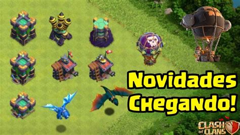 ATUALIZAÇÃO SNEAK PEEK 1 novos níveis de tropas e defesas E 2