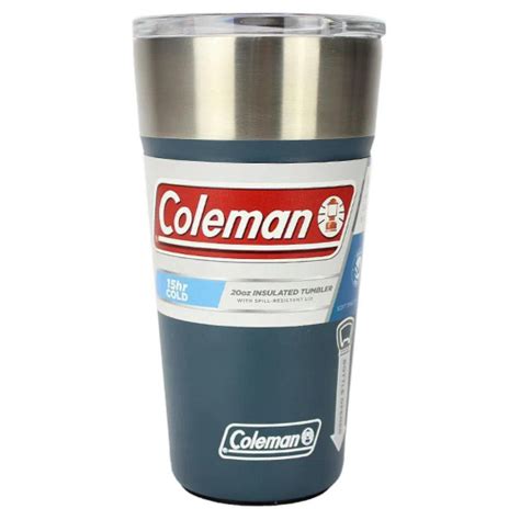 Copo Térmico Coleman Cerveja Inox Azul Tampa E Abridor 600Ml em