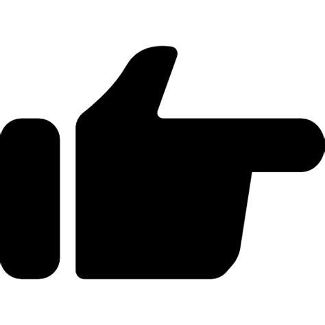 Hand Finger Pointing To Right Direction Like An Arrow Free Icon