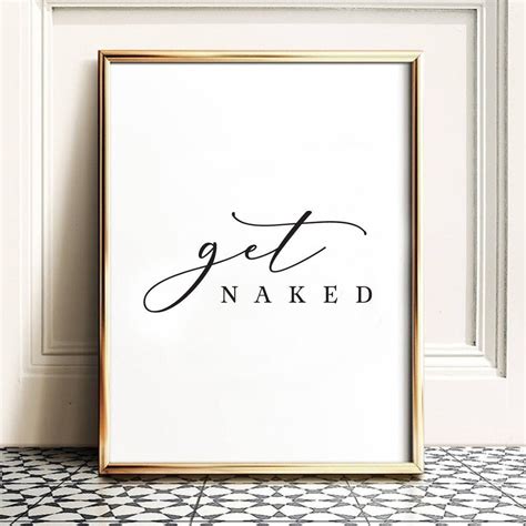 Get Naked Printable Get Naked Sign Get Naked Print Get Etsy Canada