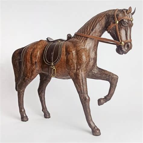 Figurine Cheval Vintage En Cuir 1970s En Vente Sur Pamono