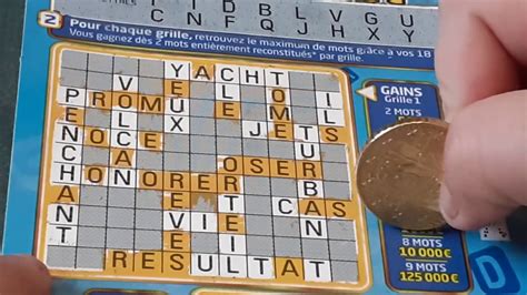 Grattage Fdj Maxi Mots Crois S Du Gain Youtube