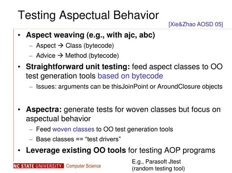 ppt automated test data generation for aspect oriented programs powerpoint presentation id