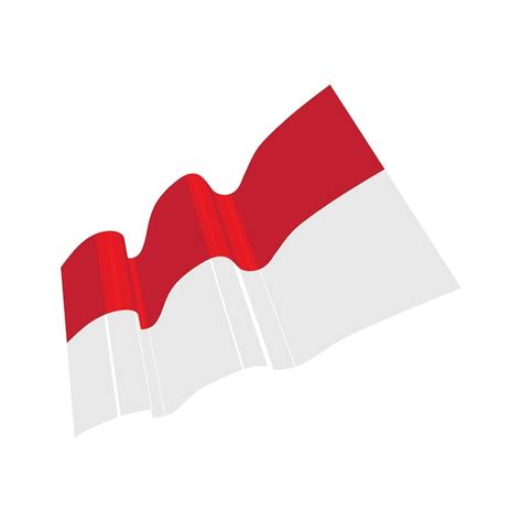Ilustraci N De Vector De Bandera De Indonesia Vector Premium
