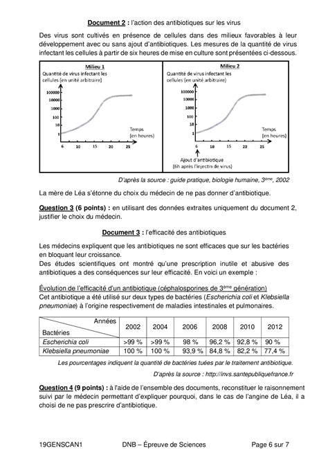 Brevet Physique et SVT Amérique du Nord 2019 Sujet AlloSchool