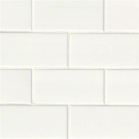 White Hudson 3X6 Glossy Ceramic Subway Tile Porcelain Tile USA