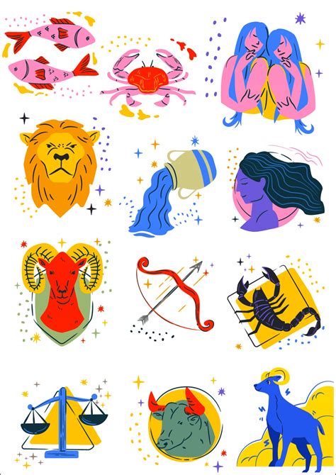 Tatua Tymczasowy Znaki Zodiaku Zmywalny Zestaw Wodny Jednorazowy Na