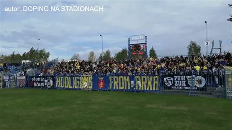Arkowcy To My Arka Gdynia na trybunach Ruch Chorzów 16 10 2022