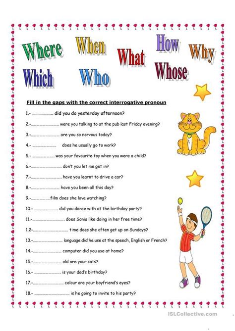 Interrogative Pronouns Artofit