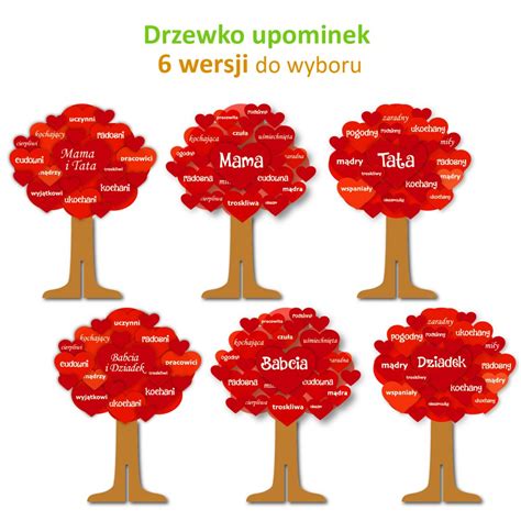 Drzewko Zestaw Dla Mamy Dla Taty Dla Mamy I Taty Babci Dziadka
