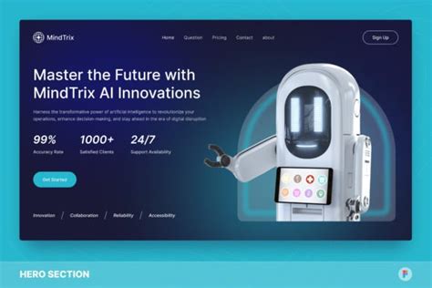 Artificial Intelligence Hero Section Graphic By Studio8 Creative Fabrica