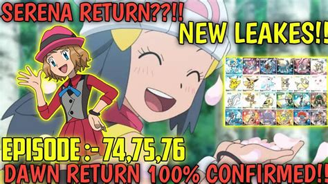 Pokemon Journeys New Updates Dawn Return Confirmed Serena Return