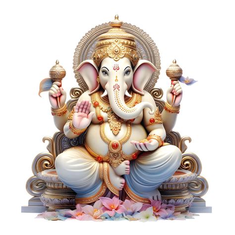 Illustration Of Lord Ganesha For Ganesh Chaturthi Ai Generated Stock