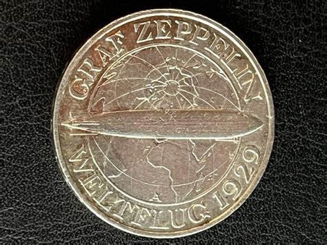 Germany Weimar Republic 3 Reichsmark 1930 A Zeppelin Catawiki