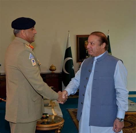PM Nawaz Army Chief Discuss National Security Issues